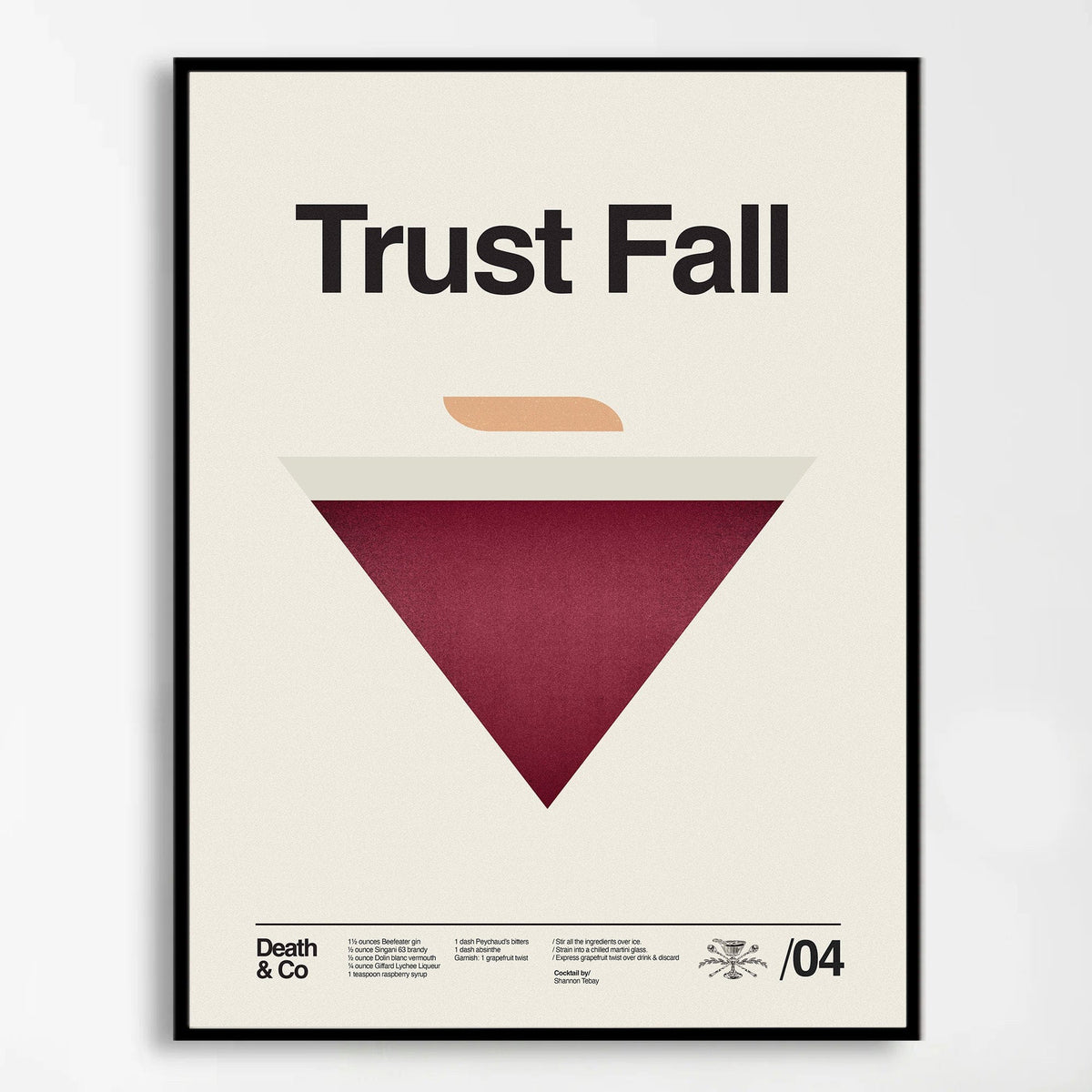 Death & Co x Sandgrain Studio Trust Fall Poster – Death & Co Market